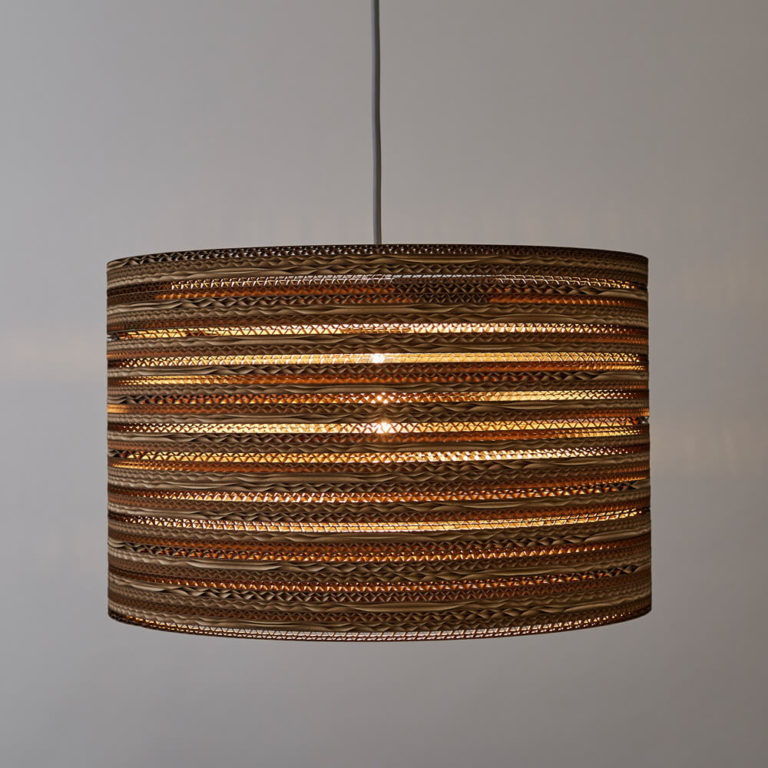 CartOn C7 natural lamp shade - cardboard pendant - Chalk & Moss