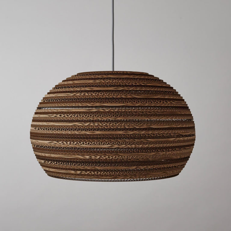 CartOn C5 cardboard lamp shade | spere pendant - Chalk & Moss