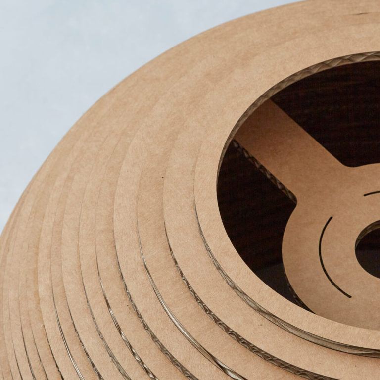 CartOn C5 cardboard lamp shade | spere pendant - Chalk & Moss