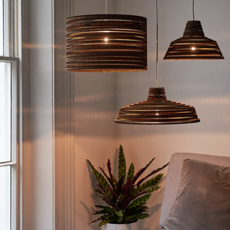 CartOn C1 cardboard eco lighting | cylinder pendant / floor / table ...