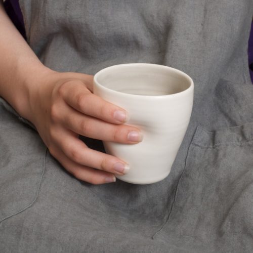 Handmade Mug, Porcelain Dimples by Linda Bloomfield - Chalk & Moss