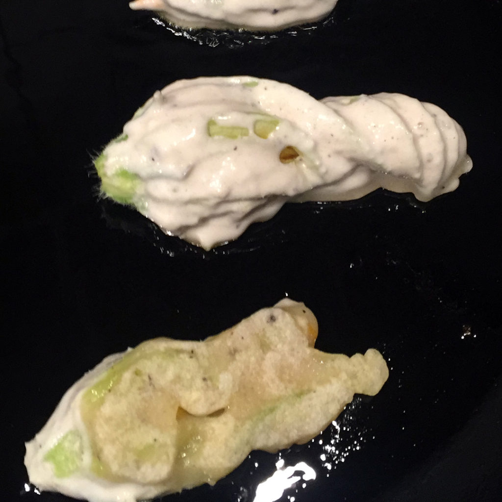Deep fried courgette flowers - easy & pure indulgence - Chalk & Moss