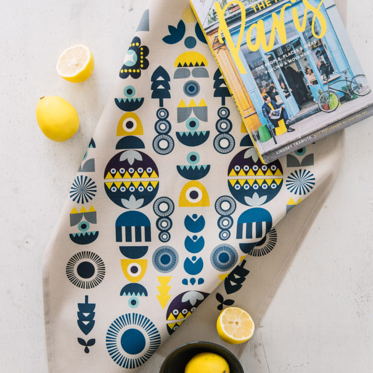 Winter Solstice - kitchen textiles for shortest day of the year - Chalk ...