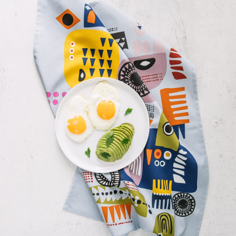 Colourful tea towels - contemporary quirky design - Chalk & Moss